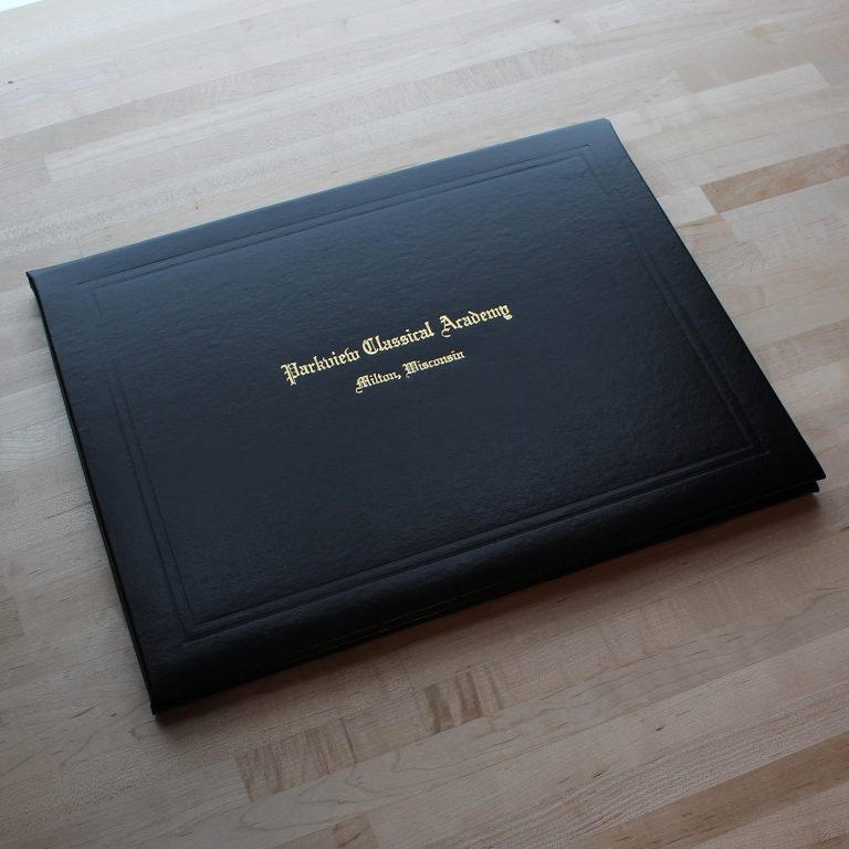 Custom Diploma Cover Embossed with Your Text