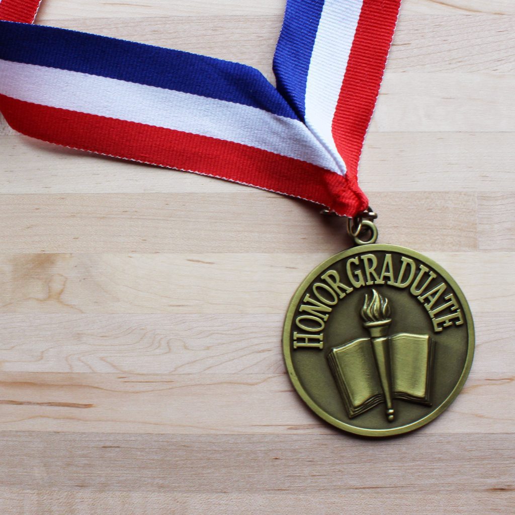 Graduate Medal with Neck Ribbon - Homeschool Diploma