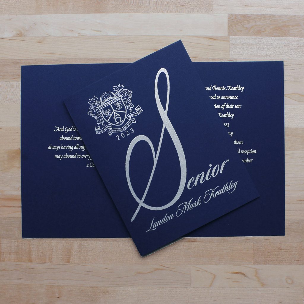 'Elegant Senior' Grad Announcement - Homeschool Diploma